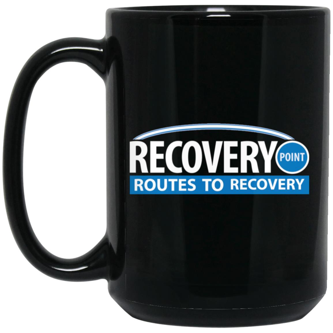 Routes to Recovery 15oz Black Mug – Recovery Point West Virginia